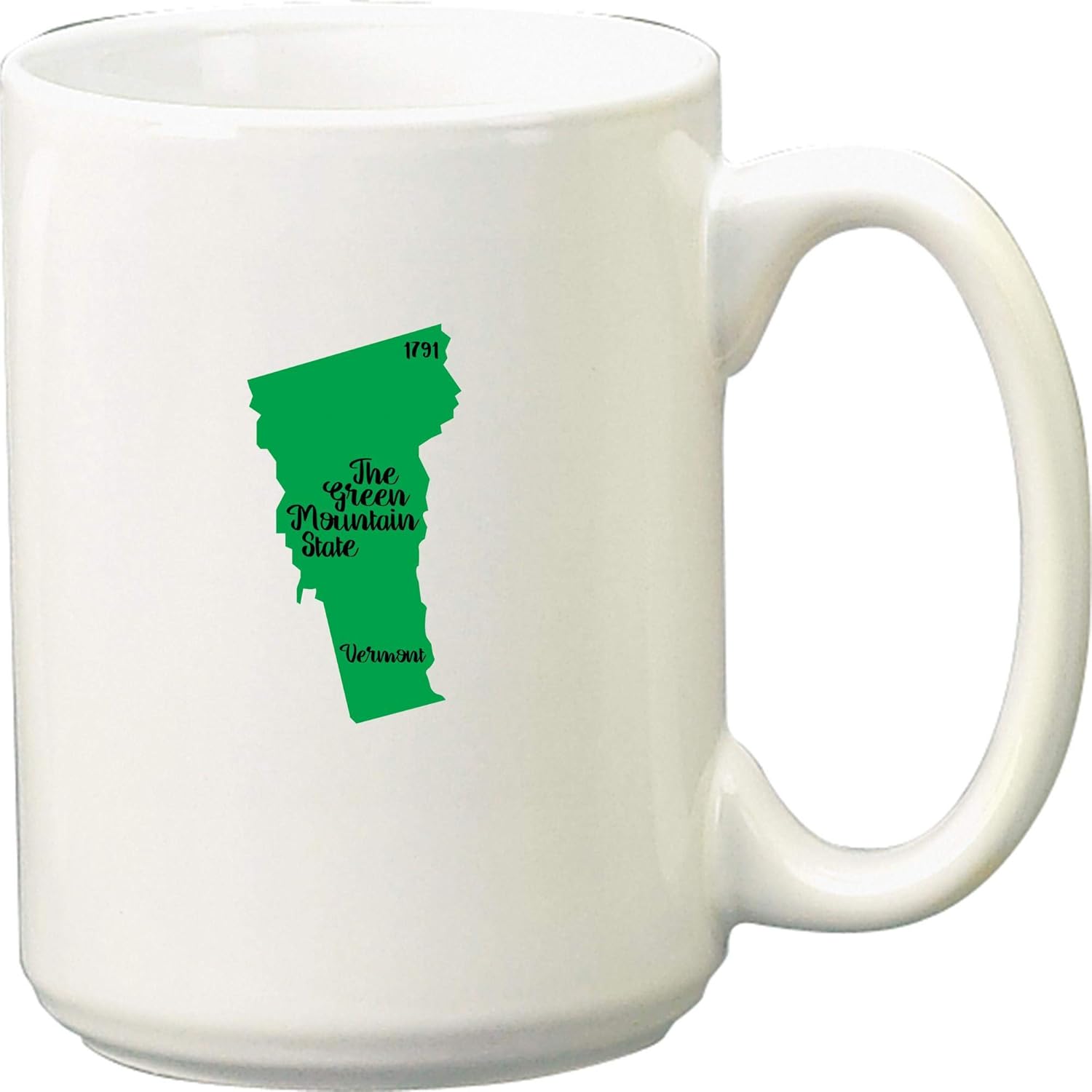 Amazon.com | Vermont The Green Mountain State - 15oz mugs: Coffee Cups ...
