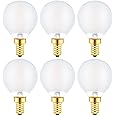 Sunaiony G16.5 Light Bulb 40 Watt Equivalent E12 Candelabra Base Globe LED Bulbs, E12 LED Globe ...