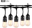 Amazon.com : OUTAD LED Outdoor String Lights 49Ft Connectable ...
