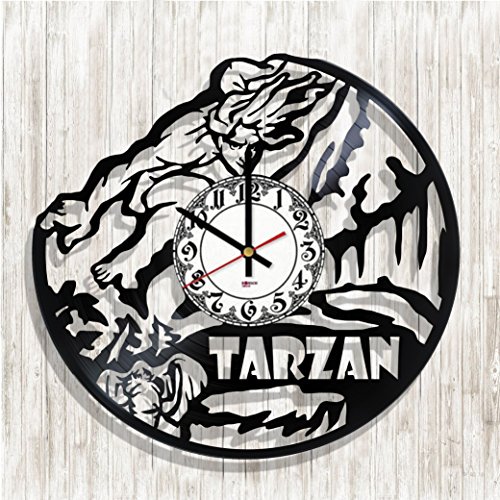 Amazon.com: Vinyl record wall clock Tarzan, Tarzan decal, best gift for ...