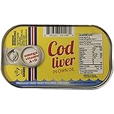Amazon.com: Pack of 36 Cans (3 master cases) Wild Cod Liver Natural in ...