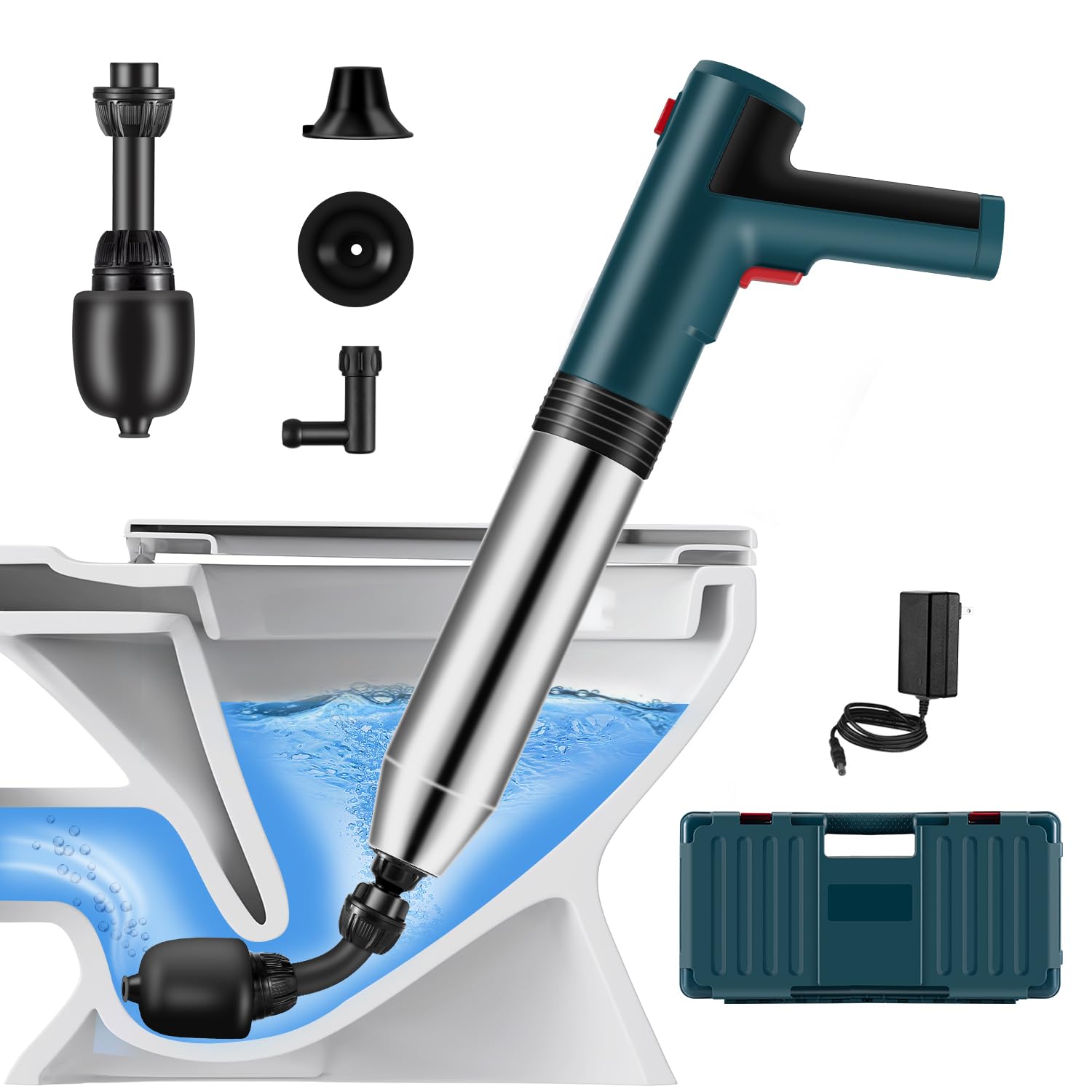 Electric Toilet Plunger ?Hair Drain Clog Remover,High Pressure Air ...