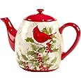 Amazon.com | Certified International Winter's Medley Teapot, 40 oz ...
