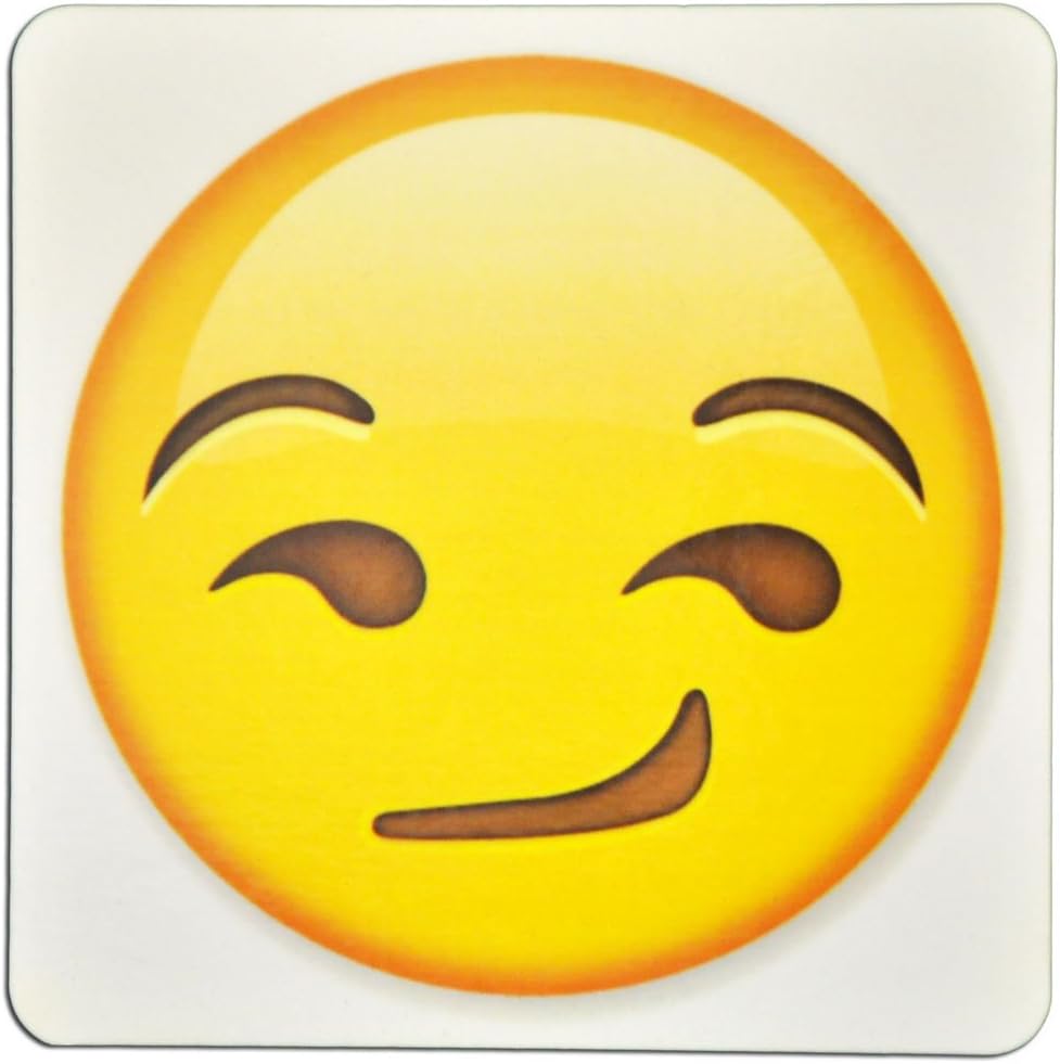 Compra Posavasos con diseño de emoji de la cara pícara, posavasos de ...