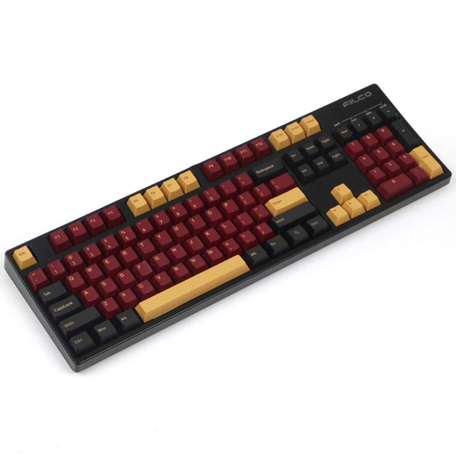 Buy PBT Keycaps 166 Keys Double Cherry Profile Thick PBT Red Samurai ...