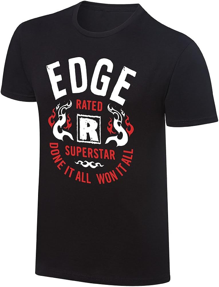 WWE Edge Rated R Superstar Vintage T-Shirt Black 2XL: Amazon.ca ...