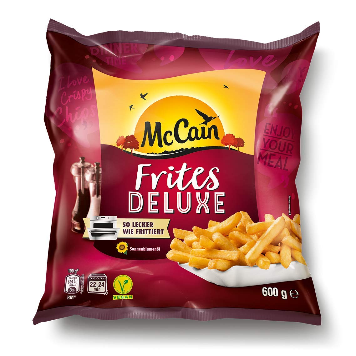 McCain Frites Deluxe, 600 g (Tiefgefroren): Amazon.de: Lebensmittel ...