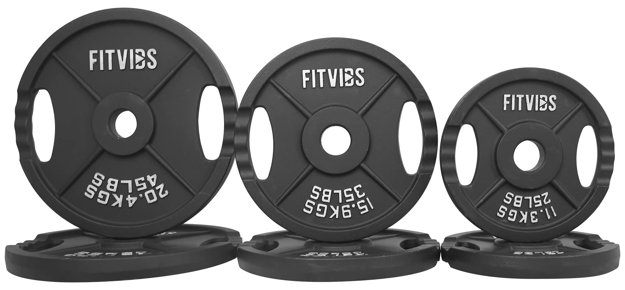 BalanceFrom Cast Iron Olympic 2-Inch Plate Weight Plate for Strength ...