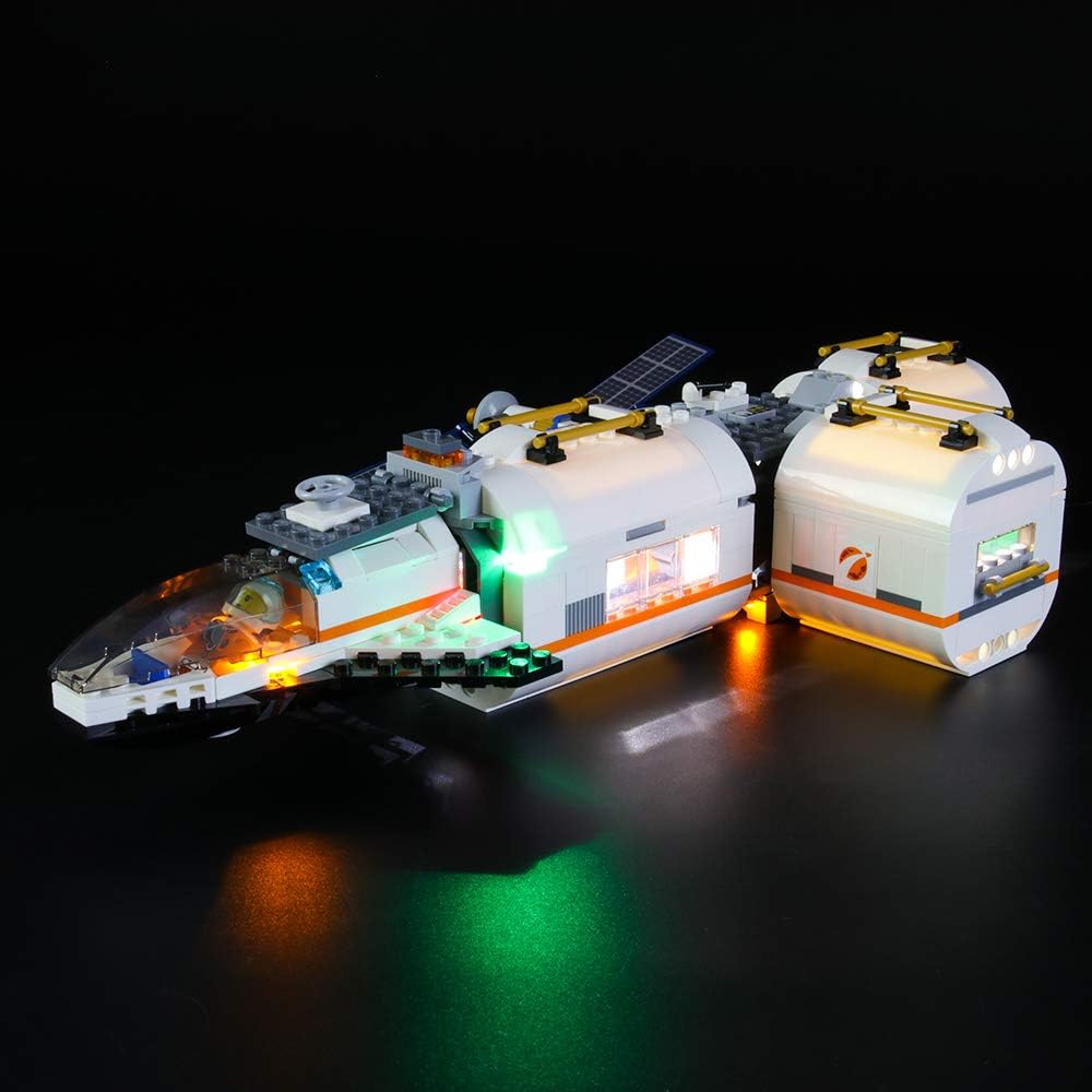 Briksmax Led Lighting Kit for City Lunar Space Station - Compatible ...