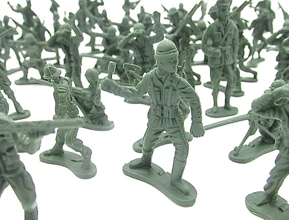 Amazon.com: Dazzling Toys Miniature Toy Soldier Figurines 144 Count ...