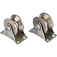 Amazon.com: 2Pcs/Set 2" V Type Sliding Gate Roller V Groove Wheel Track ...