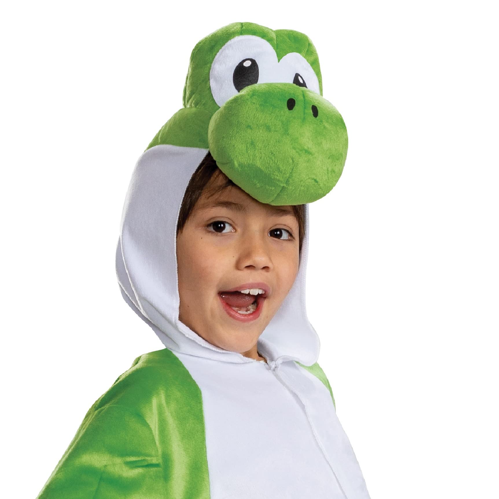 Yoshi Costume Hooded Jumpsuit, Official Super Mario Character Costume ...
