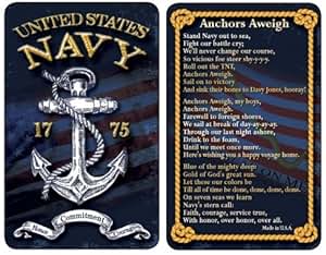 Amazon.com : Anchors Aweigh Lyrics Card : Office Products
