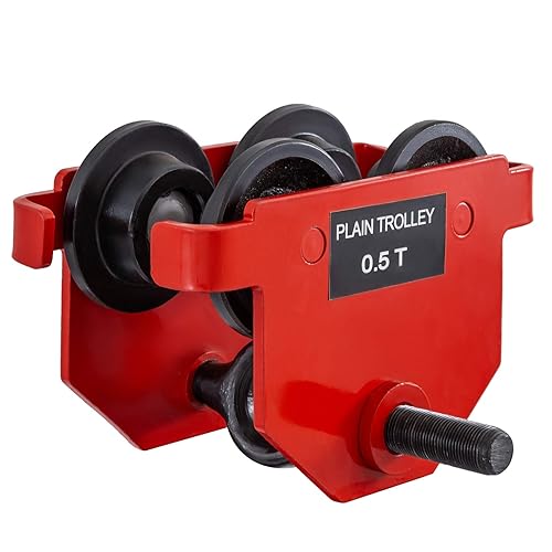 BestEquip Heavy Duty Manual Trolley 0.5Ton Capacity Plain Trolley ...