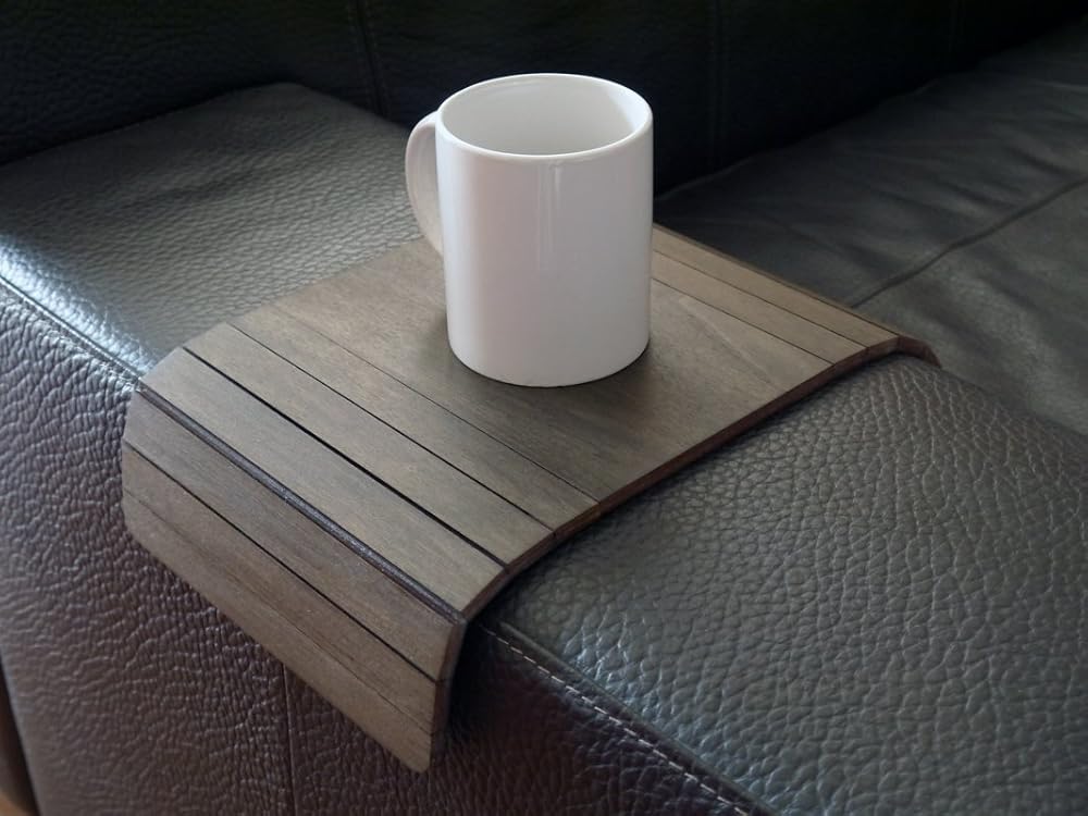 Amazon.com: Wooden sofa armrest table in many colors as wenge Small ...