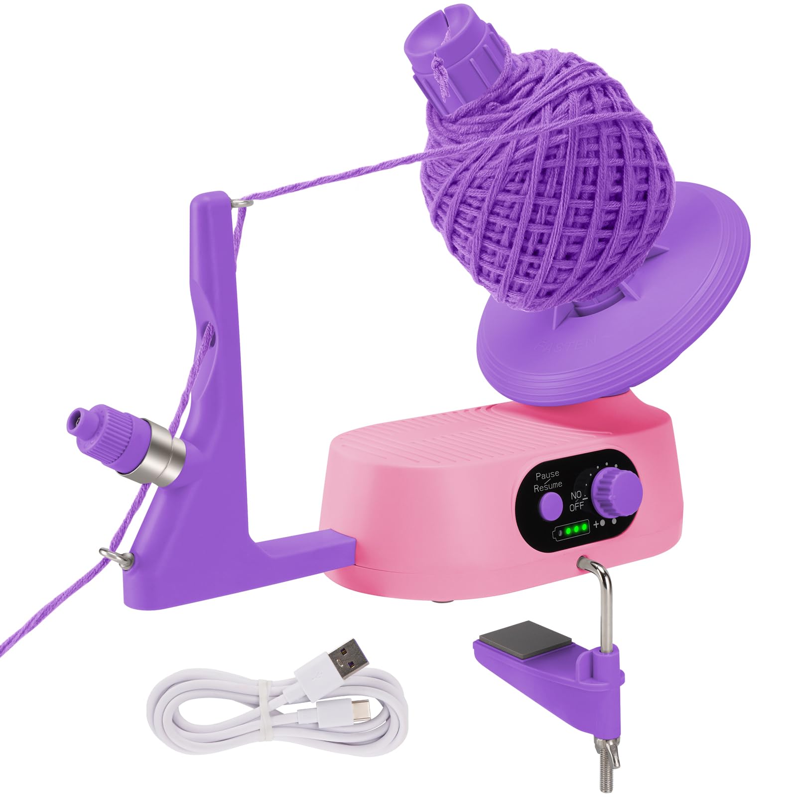 GIATAISH Rechargeable Portable Electric Yarn Winder,Upgraded Design for ...