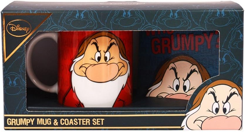 Disney Siete Enanitos – Grumpy 48005 – Juego de taza y posavasos ...