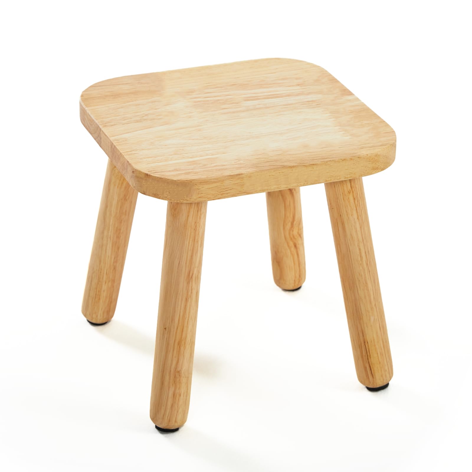 Frogprin Solid Wooden Step Stool for Kids Adults, Short Chair Toddlers ...