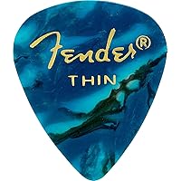 Amazon.com: Fender 355 Shape Guitar Picks, Thin, 12 Pack, Shell ...