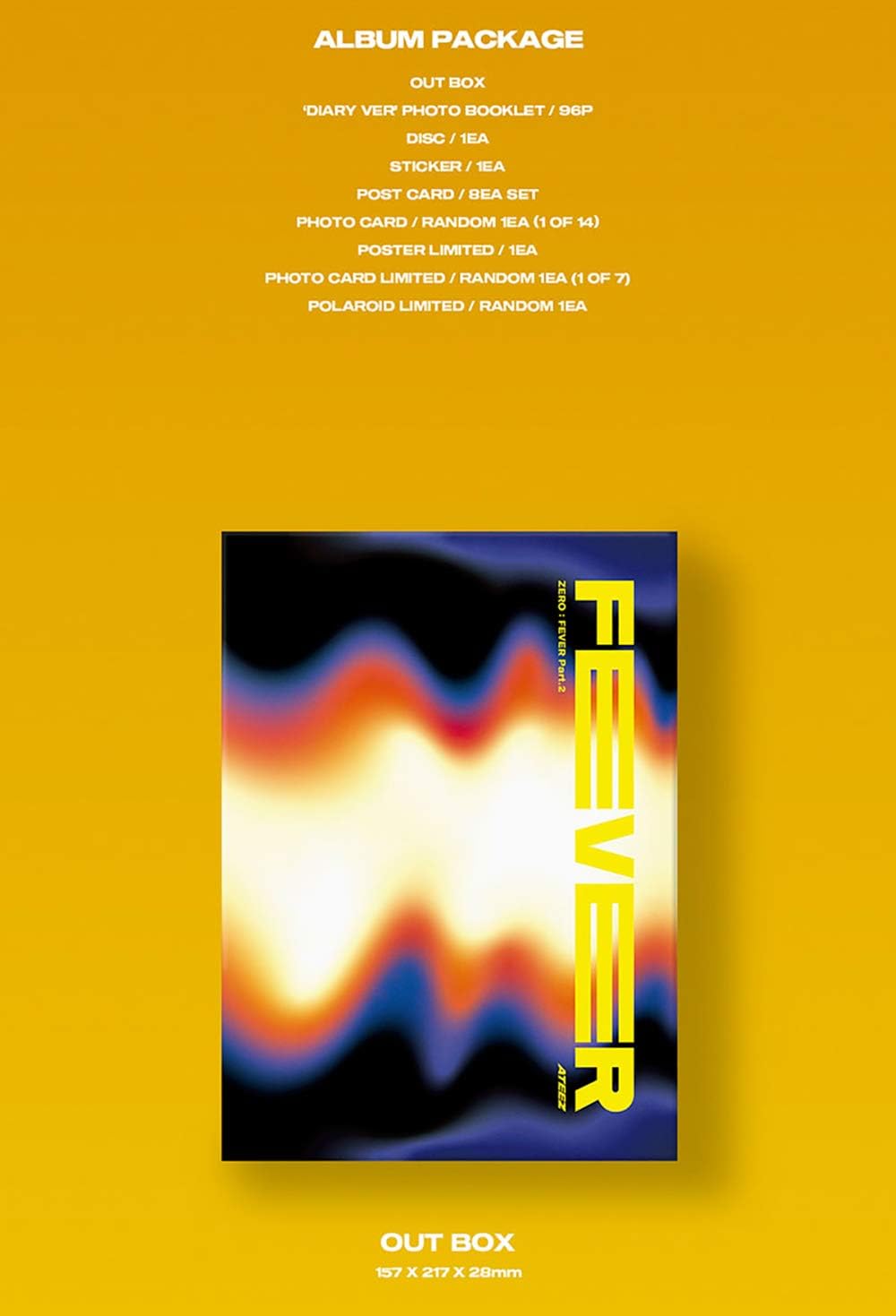 ATEEZ Zero : Fever Part.2 6th Mini Album Preorder PT 2 (Diary Version ...