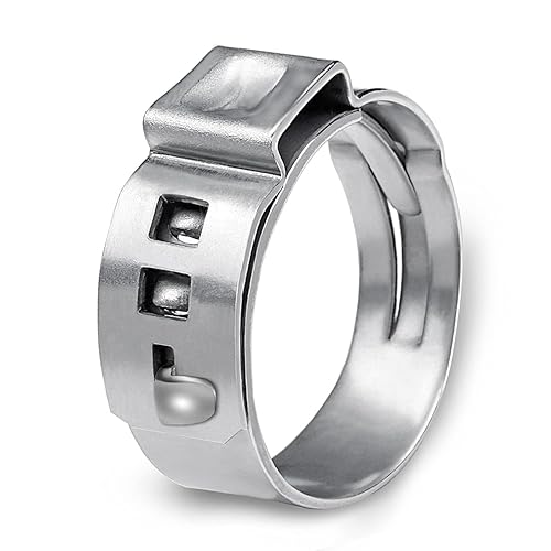 PADTON 50 PCS 3/4 Inch PEX Cinch Clamp Rings, Stainless Steel Pex ...