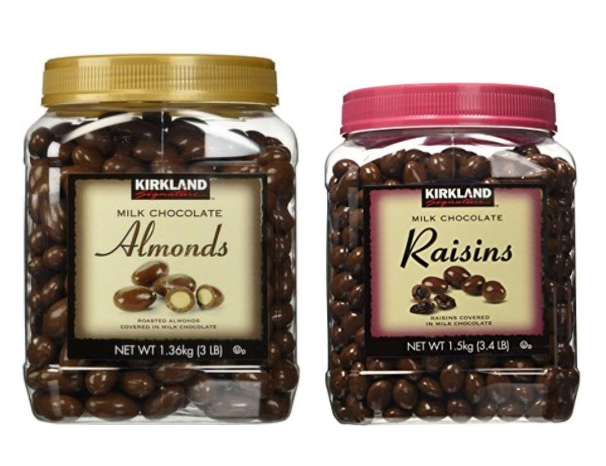 Buy Kirkland Signature Chocolate Roasted Almonds & Chocolate Raisin ...