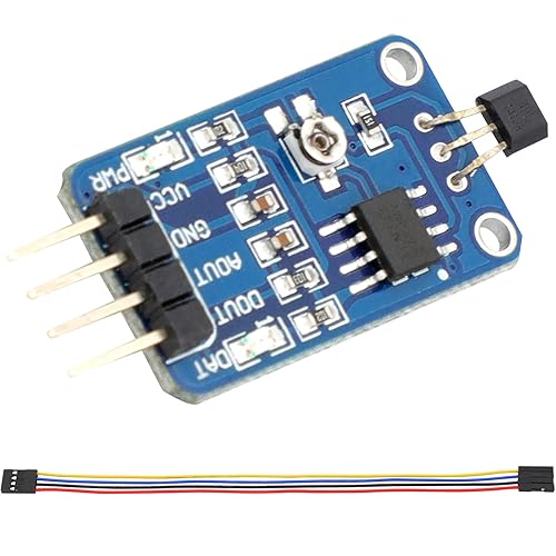 49E Hall Sensor LM393 Linear Hall Effect Sensitivity Detection Module ...