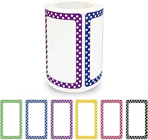 Colorful Border Name Labels,300Pcs Name Tag Labels Colorful Border Name ...