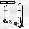 Goplus Hand Truck, P-Handle Hand Truck Dolly with Vertical Loop Handle ...