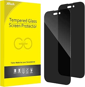 JETech Protector de Pantalla Privacidad Cobertura Completo para iPhone 14 Pro 6,1 Pulgadas, Mica ...
