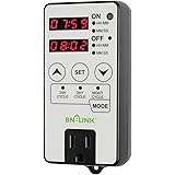 BN-LINK Short Period Repeat Cycle Intermittent Timer, Interval Timer - Day, Night, or 24 Hour ...