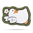 Microfiber Goose Bath Mats, Non Slip Absorbent Bathroom Rugs with TPR ...