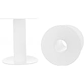 Amazon.com: CleverDelights 3" White Plastic Spools - 3 Pack - Empty ...