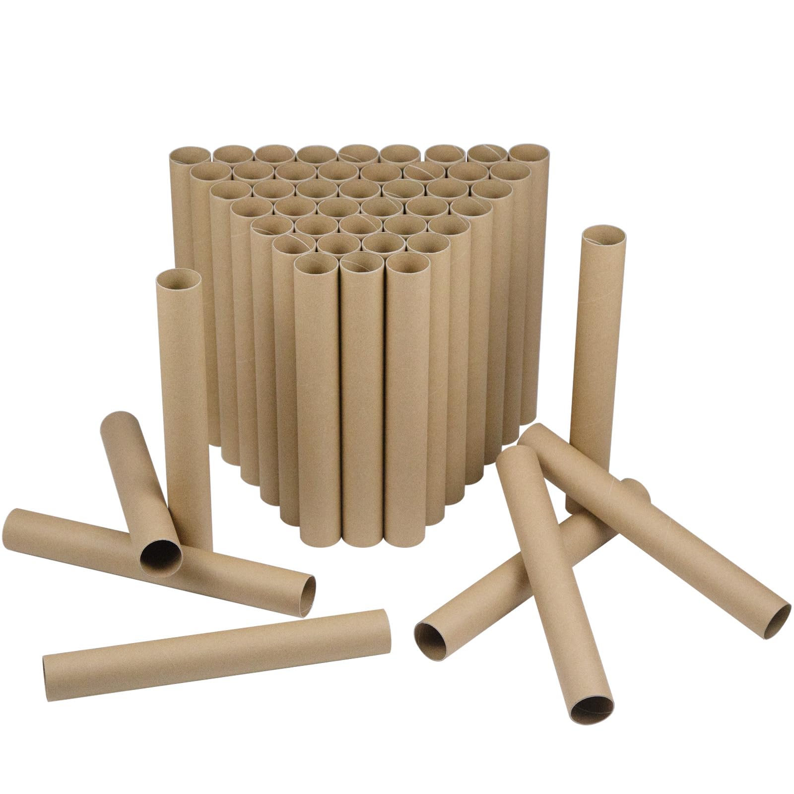 HESESOH 50 Pack Cardboard Tubes for Crafts - 1.57 x 11.81 Inches ...