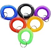Amazon.com : Pack of 36 Colorful Spring Spiral Wrist Coil Key Chain ...