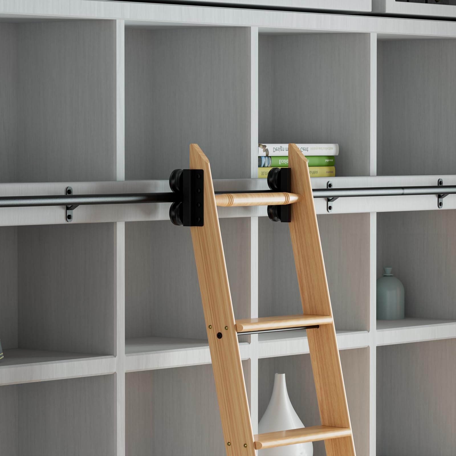 Diy Library Ladder Track