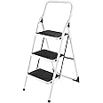 Surtek ETT2 Surtek Escalera tubular plegable tipo taburete de acero de ...