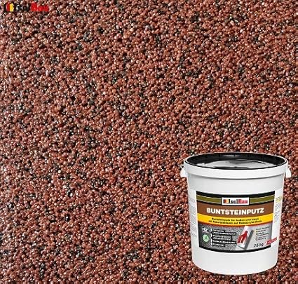 Buntsteinputz Mosaikputz BP80 (rotbraun, schwarz) 5kg Absolute ...