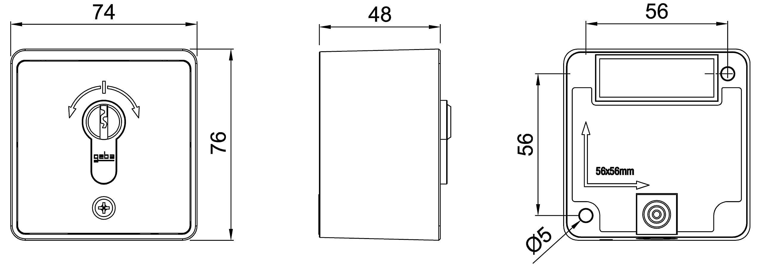 Mua Key Button Surface-Mounted geba Double-Sided Touch Button MSC-APZ 1 ...