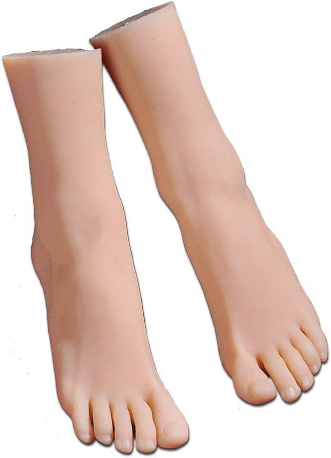 Silicone Mannequin Foot, 1 Pair Silicone Female Mannequin Foot TPE ...