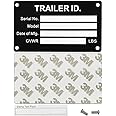 Amazon.com: Trailer VIN ID Plate Data TAG Blank Model Identification ...