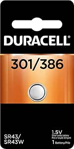 Amazon.com: Duracell - 301/386 Silver Oxide Button Battery - long ...
