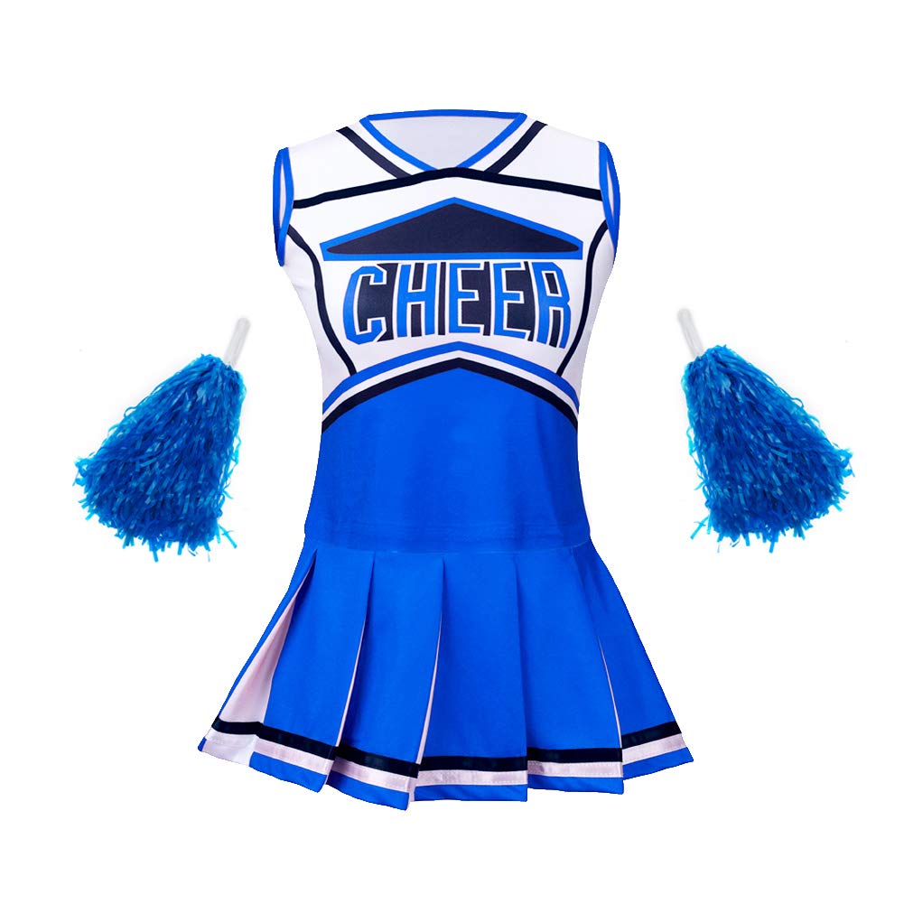 yolsun Cheerleader Costume for Girls, Kids Cheerleading Outfit, Child ...