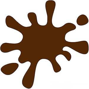 Amazon.com : 36 Brown Paint Splat Stickers : Everything Else