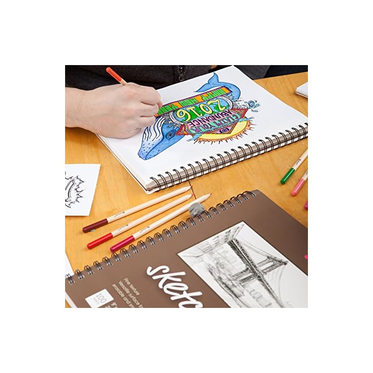 Colore Sketch Pad - Durable Sketching Paper And Notebook Material ...