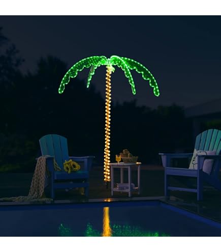4 5 Outdoor Led Lighted Palm Trees