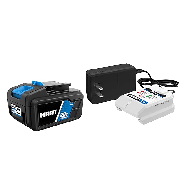 HART 20V 4.0Ah Battery & Charger Kit - HGSK011 - for HART 20V Tools ...