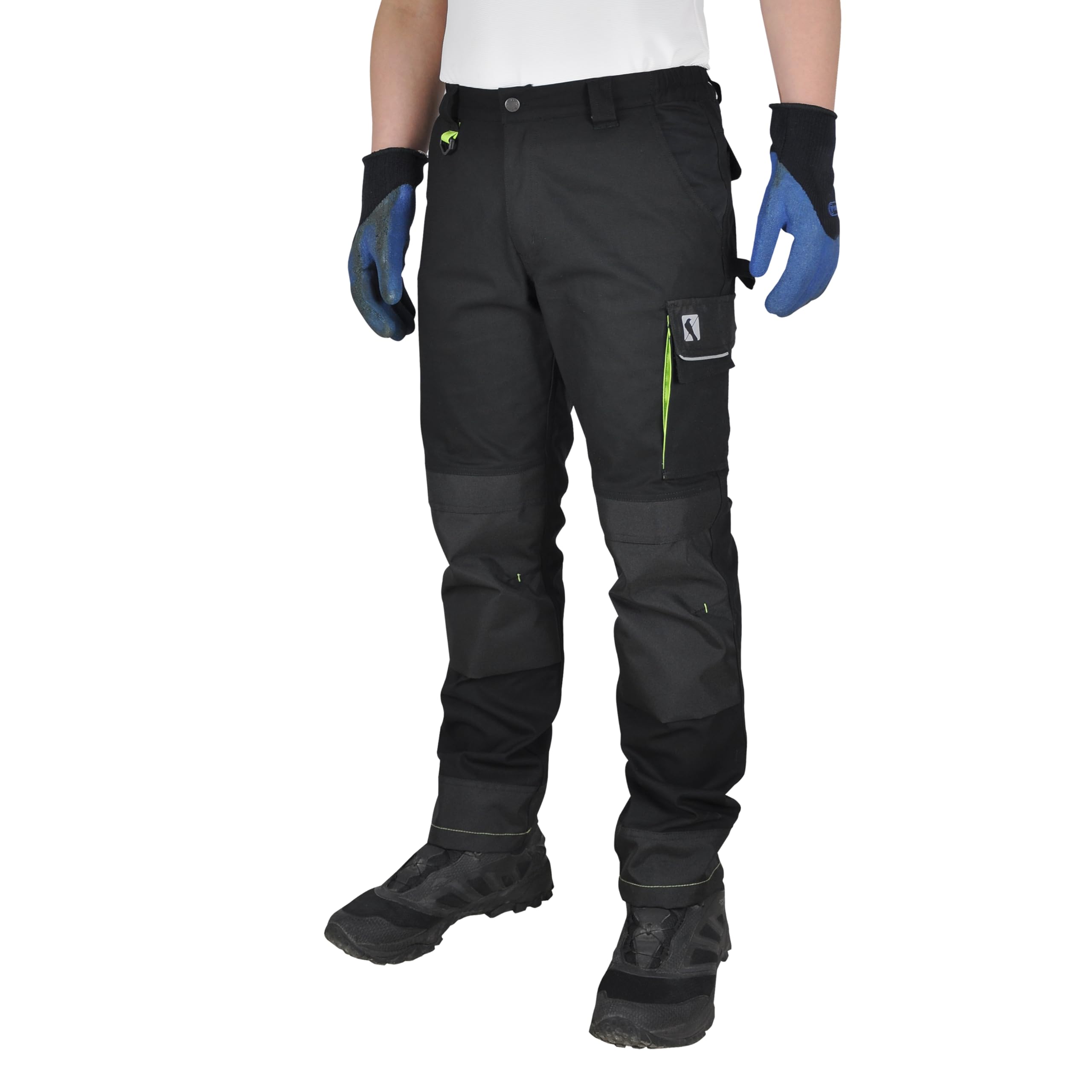 Ellobird Men's Cargo Construction Flex Work Pant for Men Double Knee ...