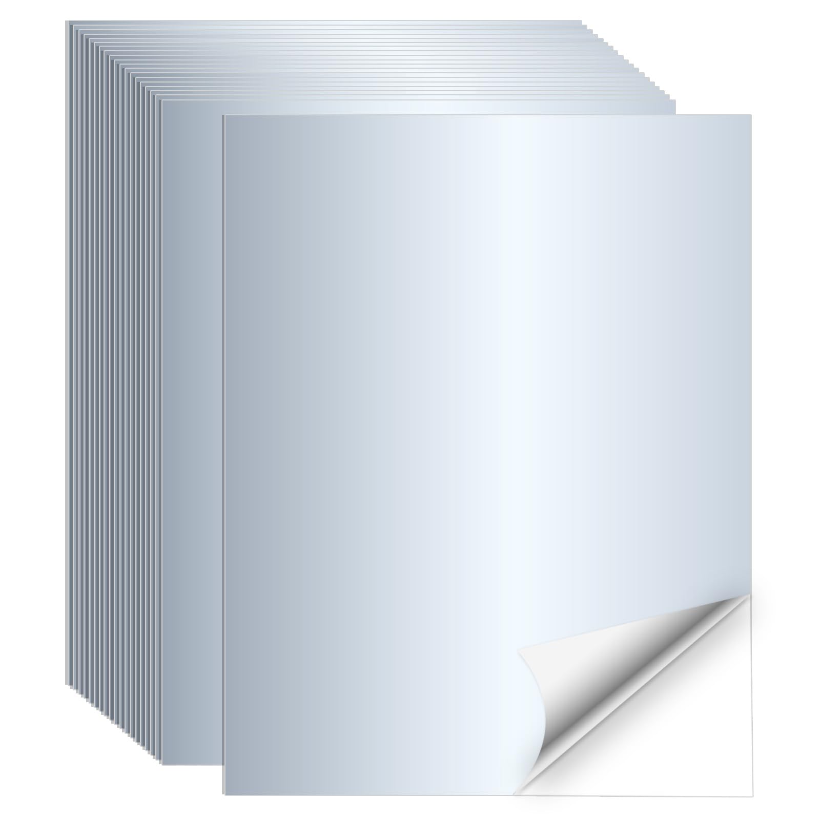 Mua Silver Printable Sticker Paper, 20 Sheets Printable Silver Sticker ...