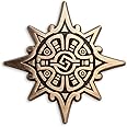 Amazon.com: Pinsanity Aztec Warrior Symbol Lapel Pin : Clothing, Shoes ...